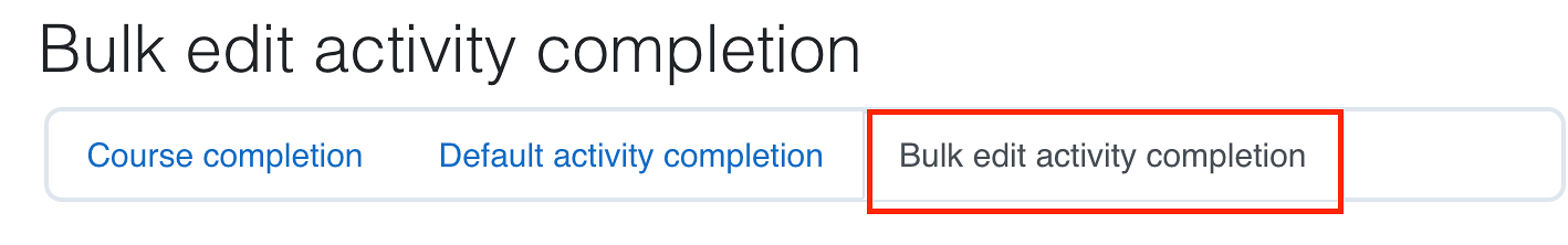 Activity Completion: Getting Started