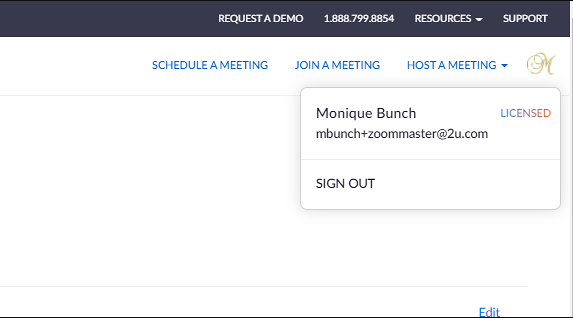 Switching to Your 2U-Issued Zoom Account