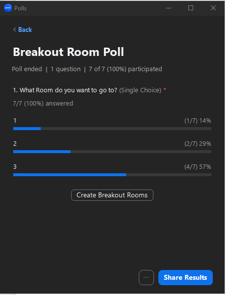 Create Breakout Rooms from Poll Results