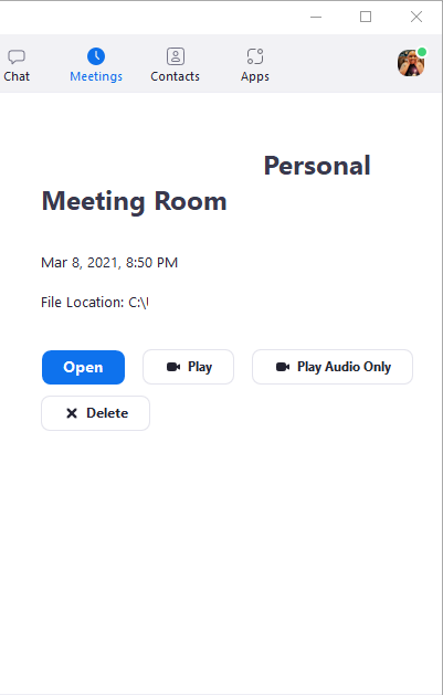 Using the Zoom Desktop App