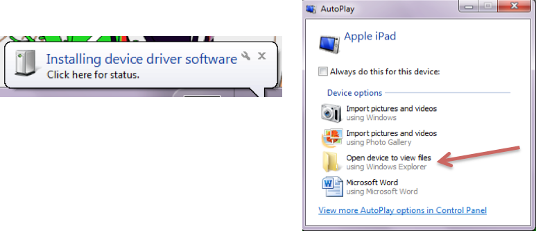 Transferring Files to a Windows PC