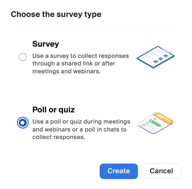 Creating and Launching Polls in Zoom