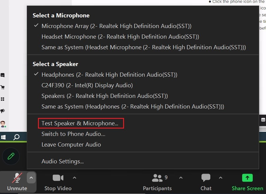 Fixing Zoom Audio Issues