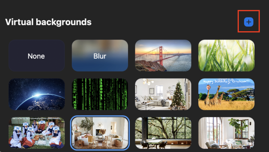 Using a Zoom Virtual Background