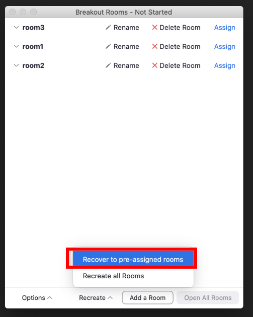 Pre-Assigning Zoom Breakout Rooms