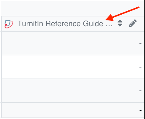 Turnitin Reference Guide